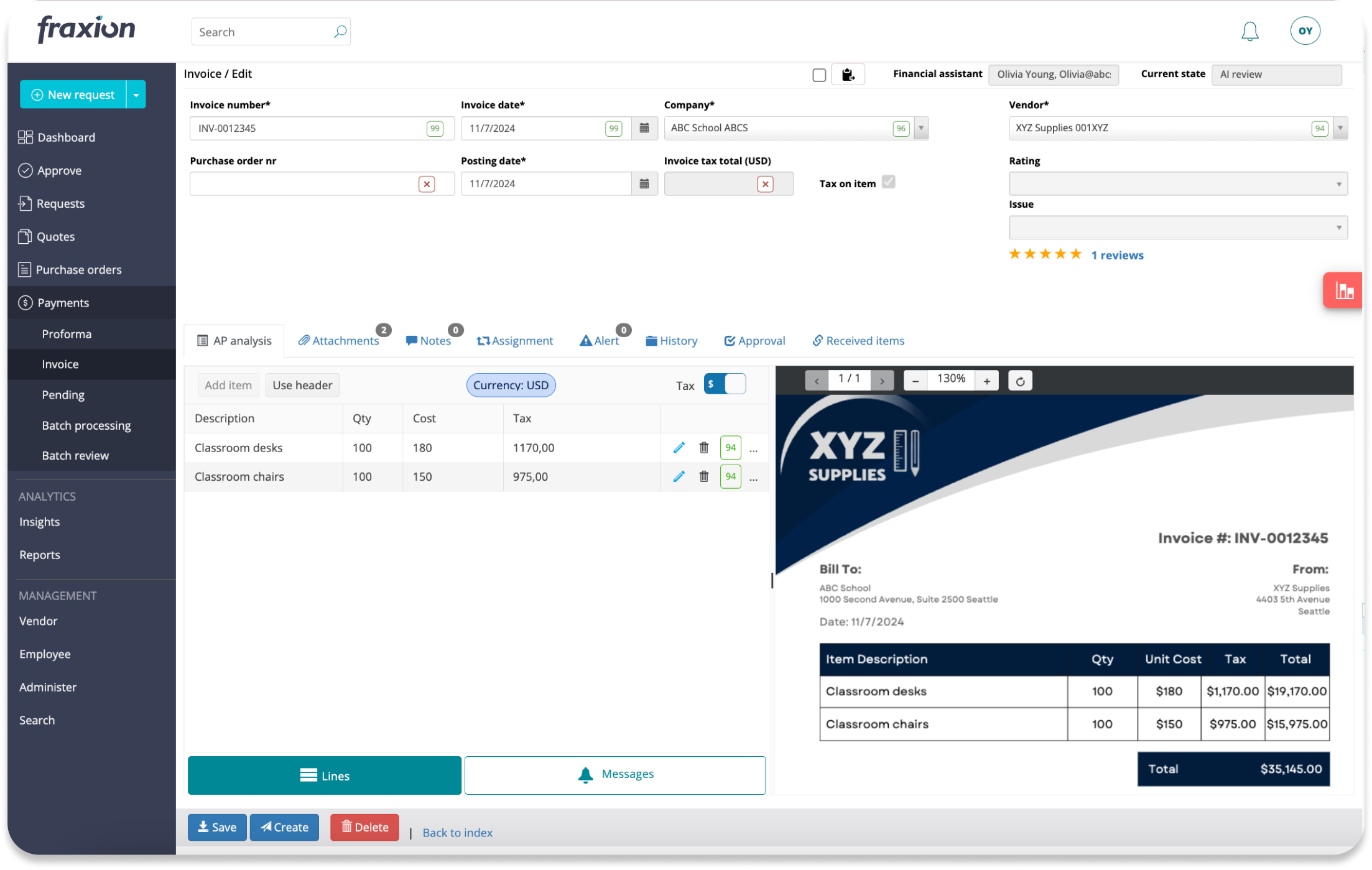 Fraxion Spend Management Software