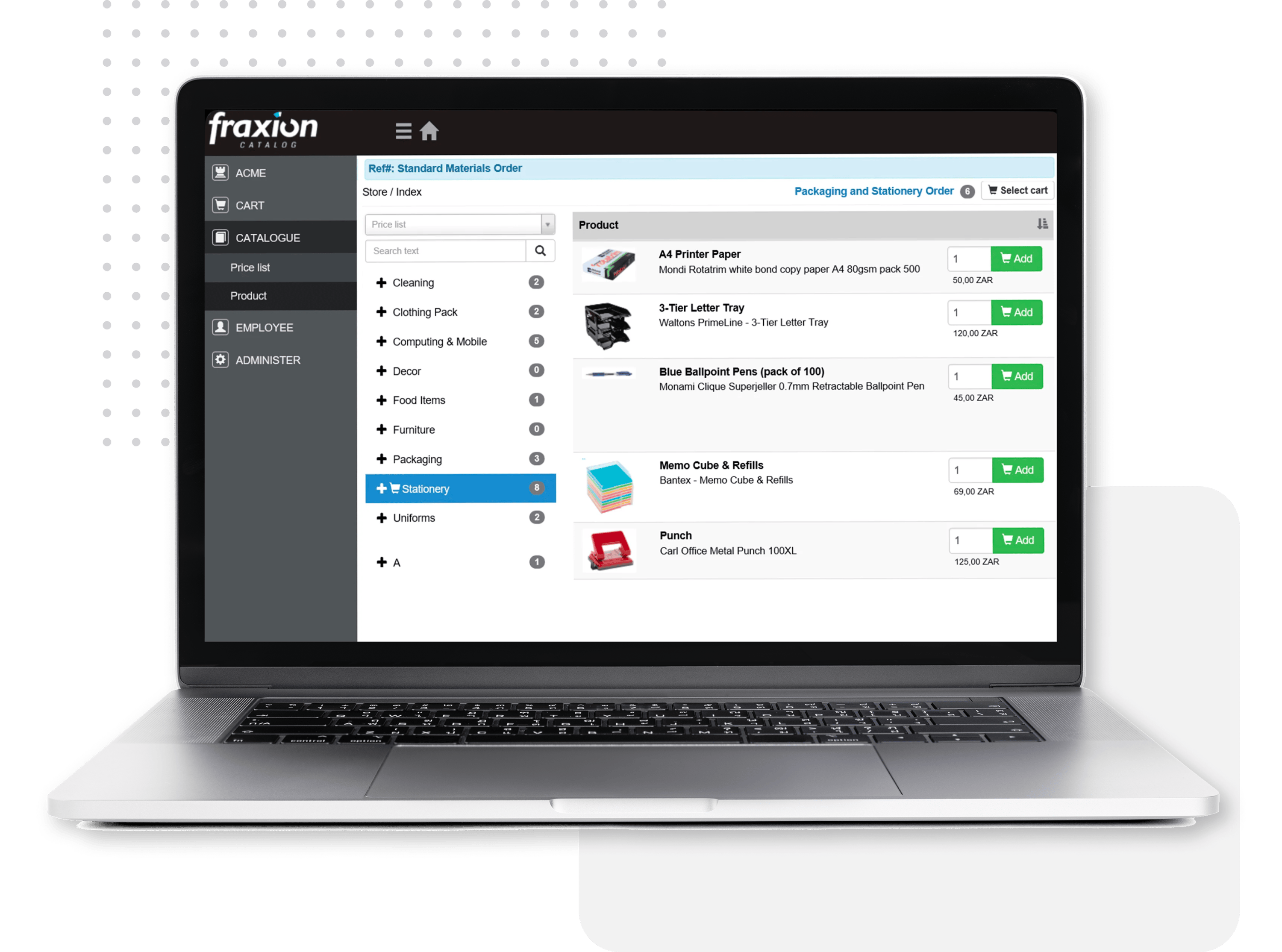 Catalog | Improve your Purchasing Process | Fraxion