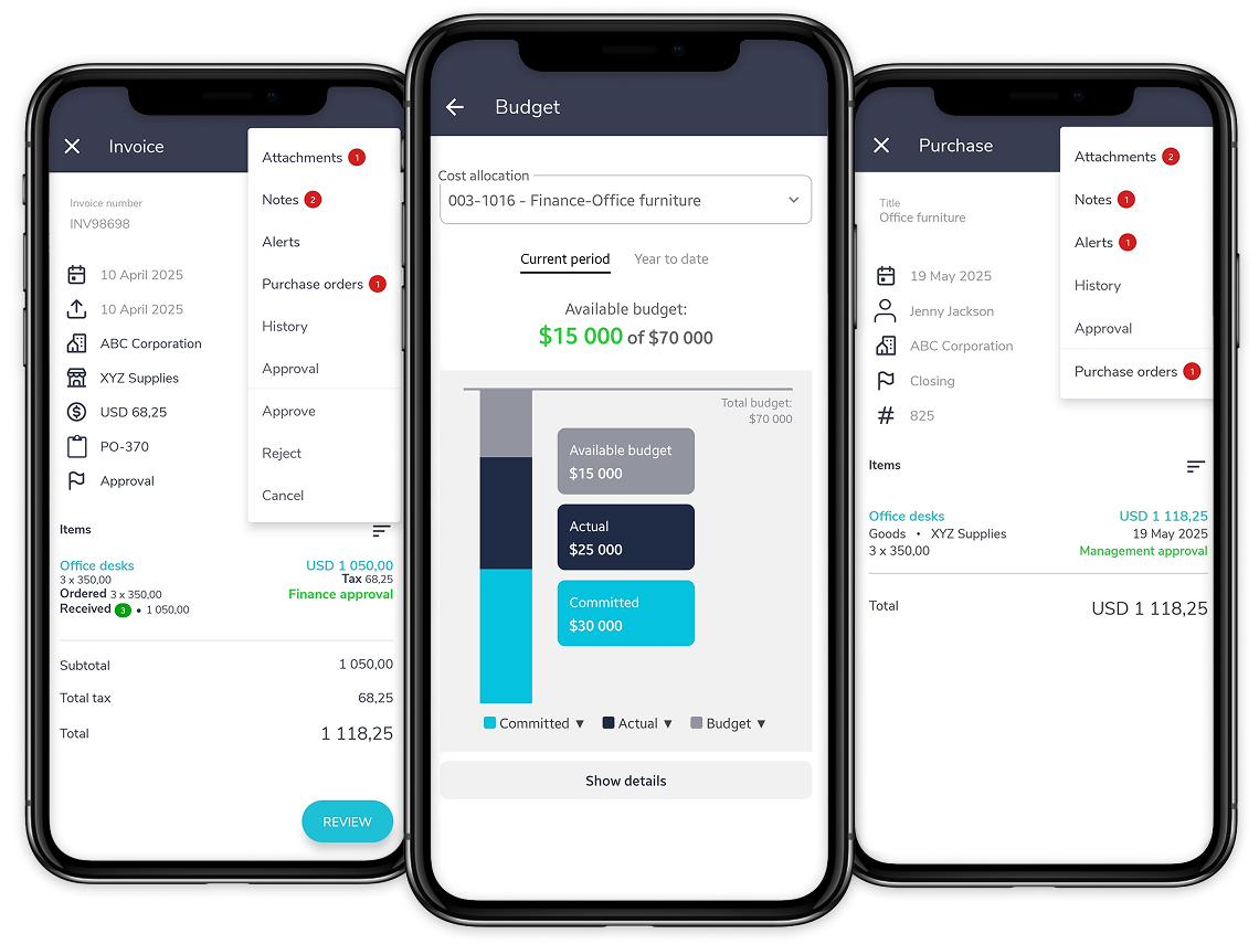 What's new in Fraxion Mobile: Invoice approvals, real-time budget views ...