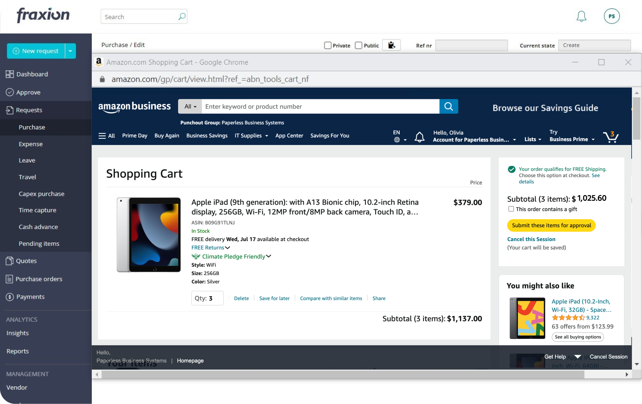 Fraxion Spend Management Software